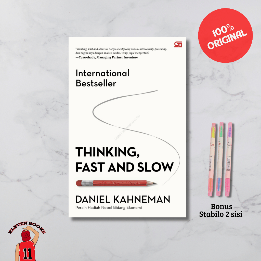Jual Buku Original Thinking, Fast and Slow - Daniel Kahneman (Gramedia) | Shopee Indonesia