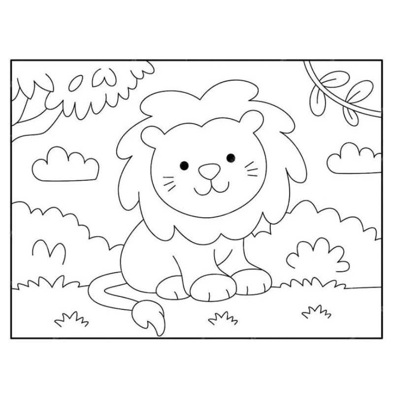 Jual Gambar mewarnai Sketsa Hewan Hewan lucu (Random) isi 30 lembrar ...