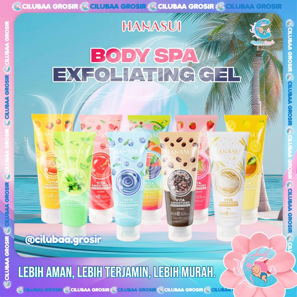 Jual Hanasui Body Spa Exfoliating Gel 180ml || Gel Pembersih Perontok Daki Tubuh Badan BPOM ...