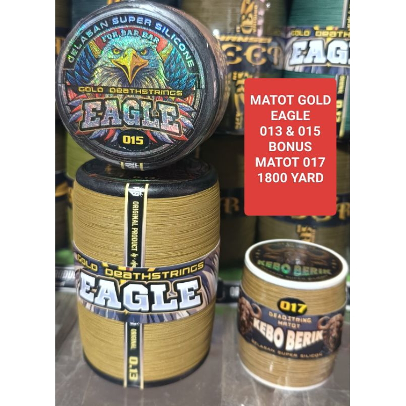 Jual Gelasan 013 & 015 promo 1 klos MATOT PYREX GOLD ORIGINAL EAGLE ...