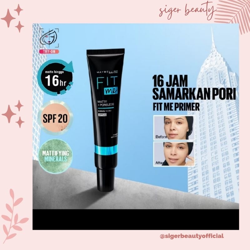 Jual Fit Me Primer | Fit Me Matte and Poreless SPF 20 Primer | Shopee ...