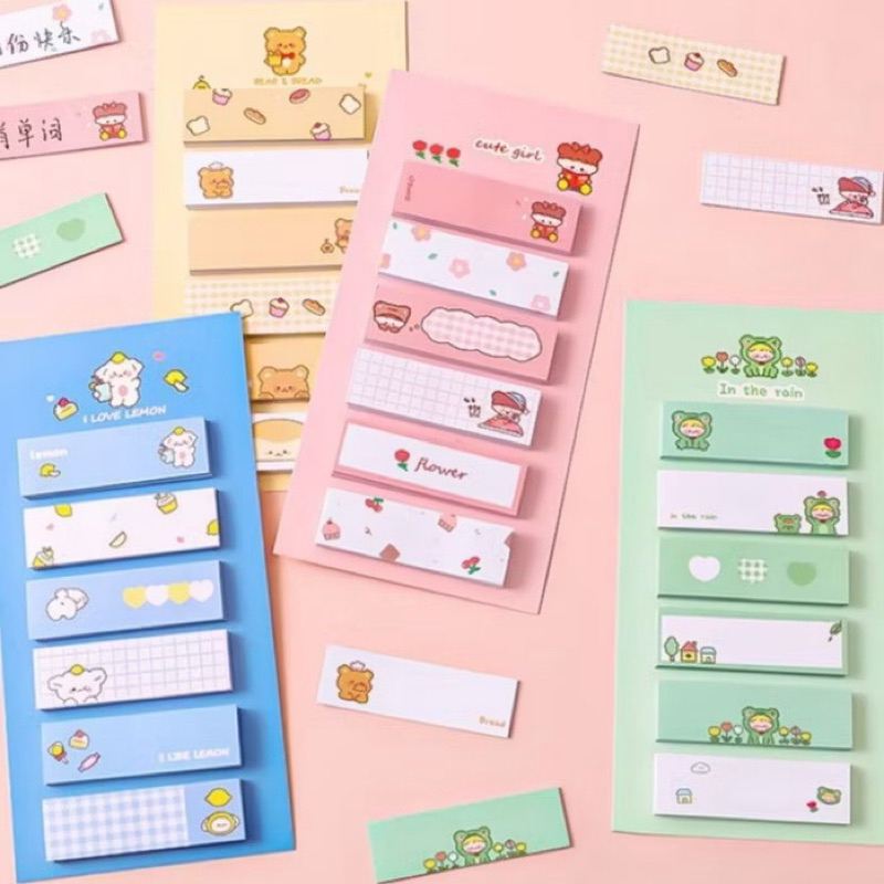Jual Tempelan Kertas Catatan Kertas Note Motif Karakter Lucu 120Lembar ...