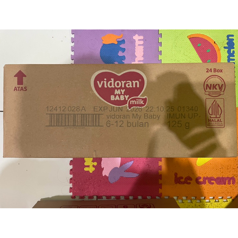 Jual Vidoran My Baby Milk 125gr 6-12 bulan 1 karton (isi 24 kotak ...