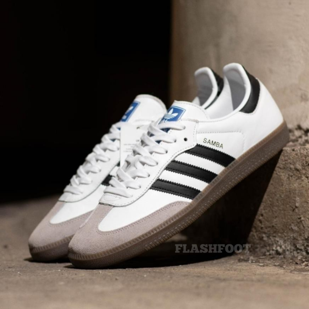 Jual Sepatu Sneakers Samba White Black | Shopee Indonesia