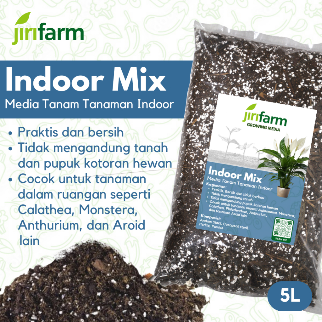 Jual JIRIFARM - Indoor Soil Mix Media Tanam Siap Pakai Untuk Tanaman ...