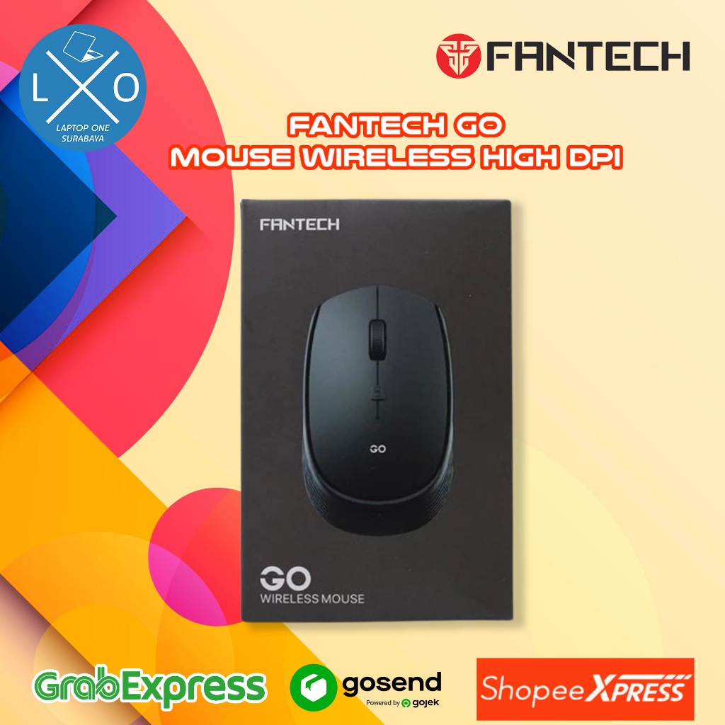 Jual FANTECH GO - MOUSE WIRELESS HIGH DPI - W609 - BLACK | Shopee Indonesia