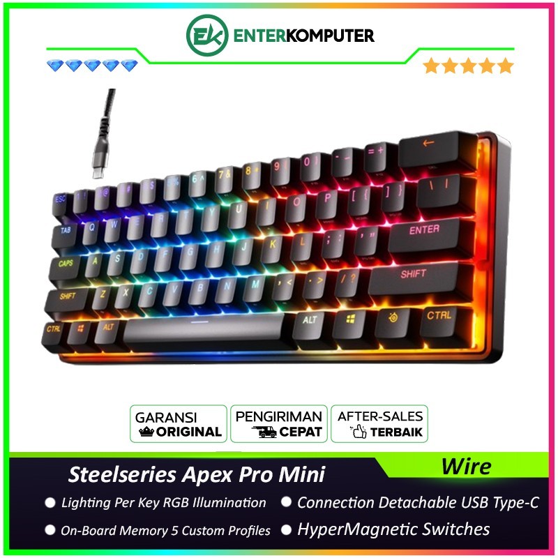 Jual Steelseries Apex Pro Mini - Compact Gaming Keyboard | Shopee Indonesia
