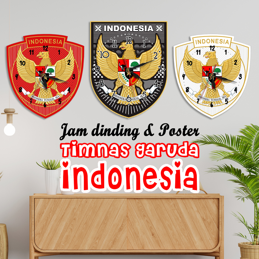 Jual Jam Dinding Poster Timnas Indonesia Garuda Didadaku Jersey Erspo ...