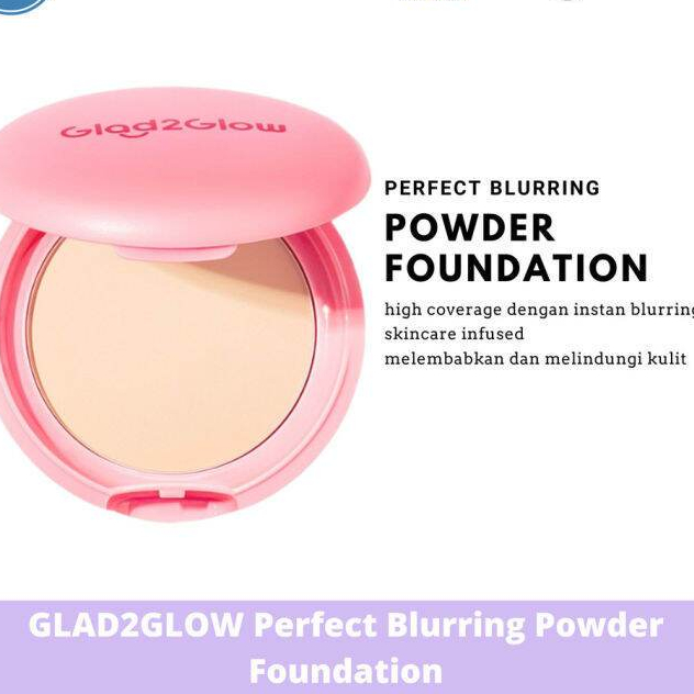 Jual GLAD2GLOW PERFECT BLURRING POWDER FOUNDATION | Shopee Indonesia