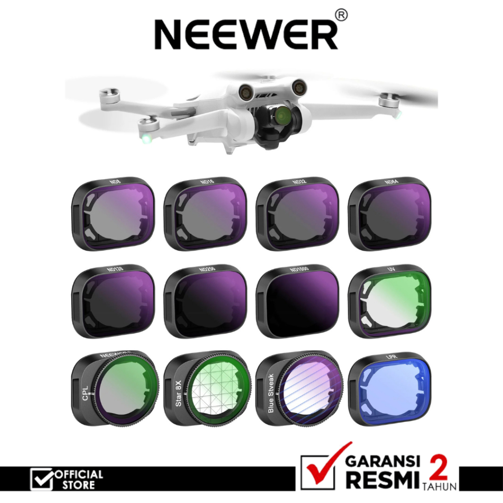 Jual NEEWER Kit ND/UV/CPL/Streak/Light Pollution/8 Points Filters For DJI Mini 3 Pro | Shopee ...