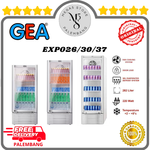 Jual Showcase Cooler GEA EXPO26FC / EXPO30FC / EXPO37FC Kulkas Lemari ...