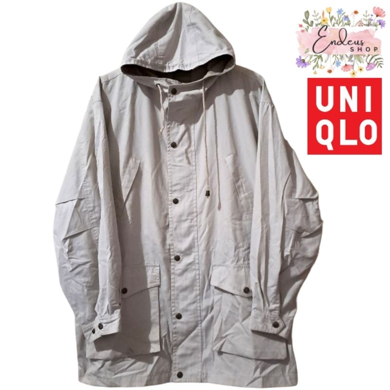 Jual JAKET PARKA TACTICAL UNIQLO COWOK SIZE XL WARNA CREAM | Shopee ...