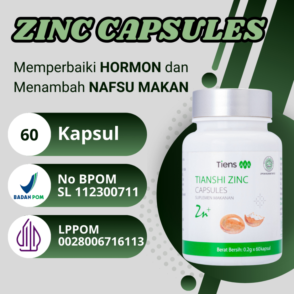Jual Zinc Capsules Obat herbal Dilengkapi Bubuk Protein Telur Untuk ...