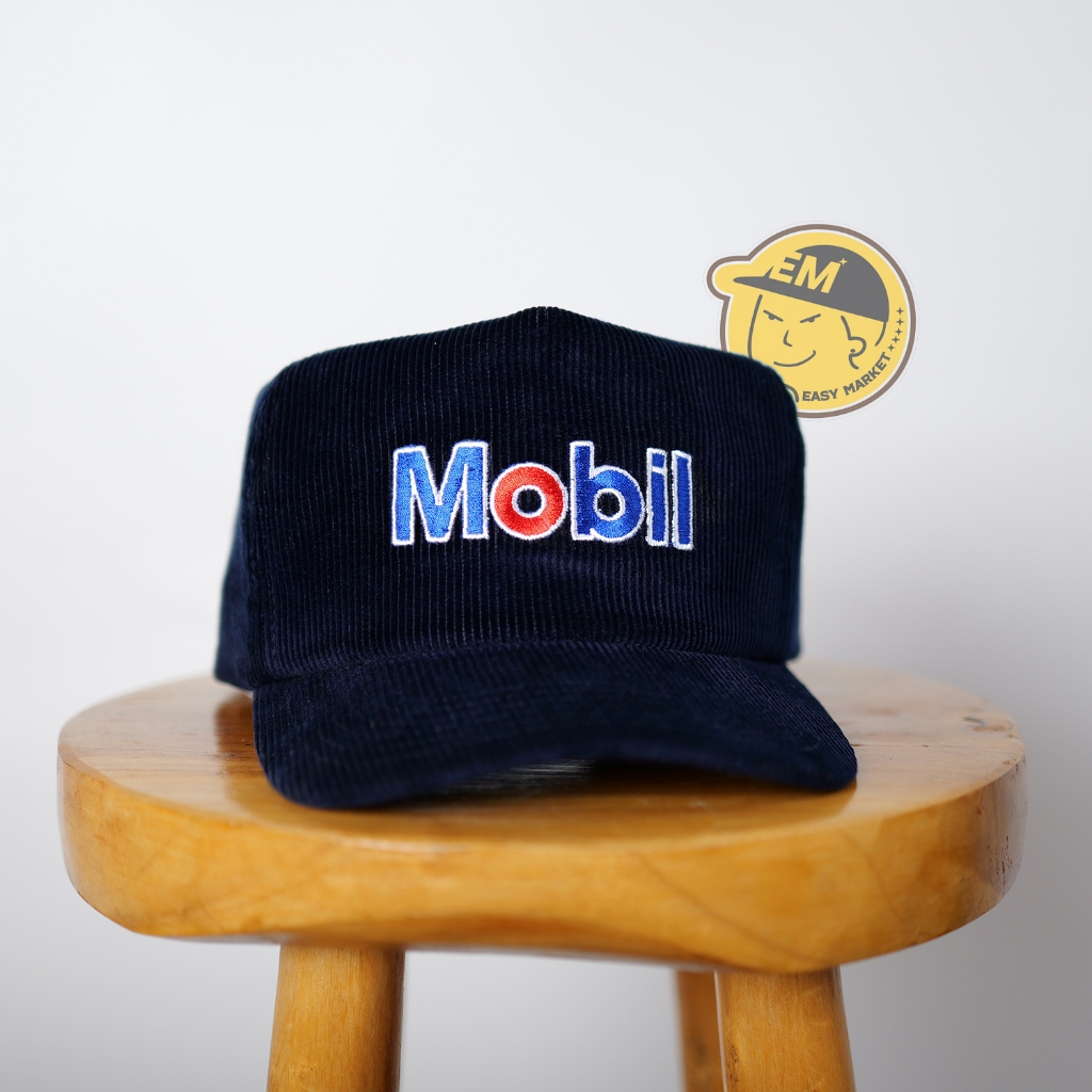 Jual Vintage Mobil Oil Corduroy Navy Hat | Shopee Indonesia