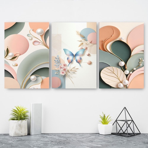 Jual HIASAN DINDING BUNGA WALL DECOR BUKET (20x30cm) PAJANGAN KAYU ...