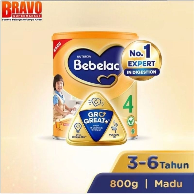 Jual Bebelac 4 Madu dan Vanila 800g Susu Pertumbuhan Anak Bubuk ( Usia ...