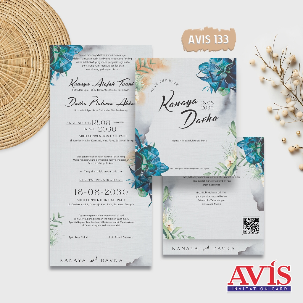 Jual UNDANGAN PERNIKAHAN SIMPEL-UNDANGAN NIKAH AVIS MURAH-UNDANGAN ...