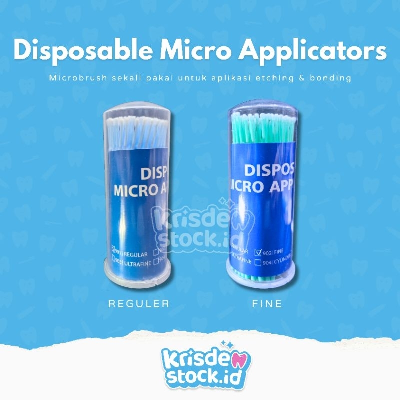 Jual Disposable Micro Applicators/ Microbrush/ Dental Brush (Harga ...