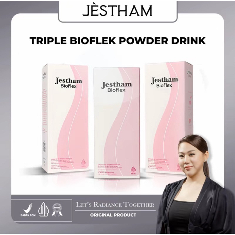Jual Jestham Triple Bioflex Powder Drink 3x75g/ 5 sachet @15g | Shopee ...