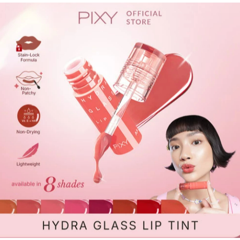 Jual PIXY Hydra Glass Lip Tint, Lip Tint Glossy Tahan Lama BPOM Lipstik ...