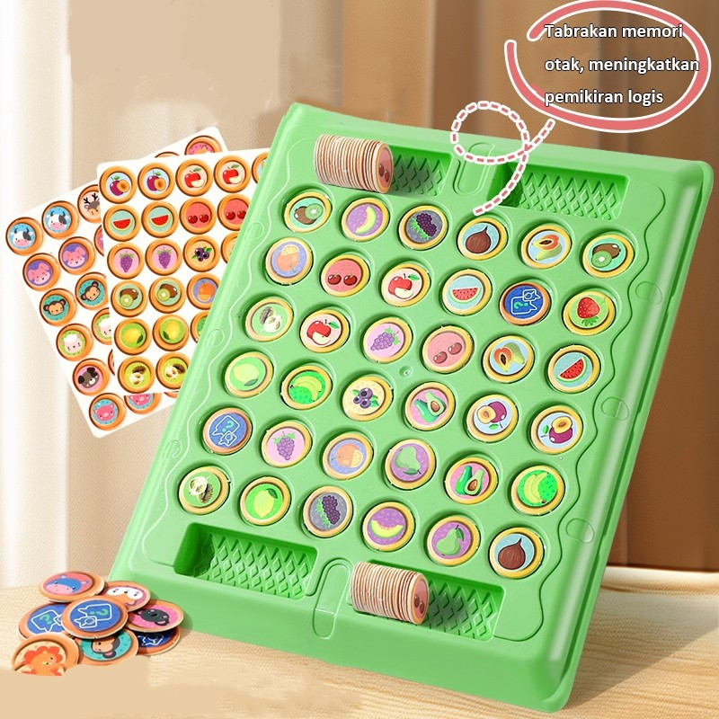 Jual Mainan Flip Edukasi Papan Memories Game Interaktif Multipemain ...