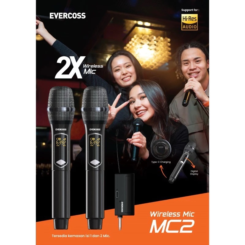Jual LUNA x EVERCOSS MIC WIRELESS PAKET 1 & 2 ORIGINAL 100% | Shopee ...