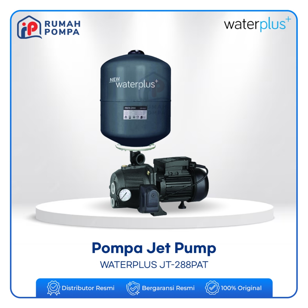 Jual POMPA AIR SUMUR DALAM | JET PUMP WATERPLUS JT 288 PAT MURAH ...