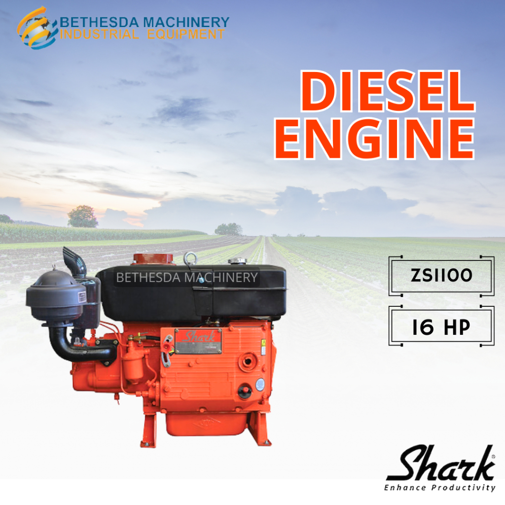 Jual Mesin Penggerak Diesel 16 HP Diesel Engkol Shark ZS 1100 | Shopee Indonesia