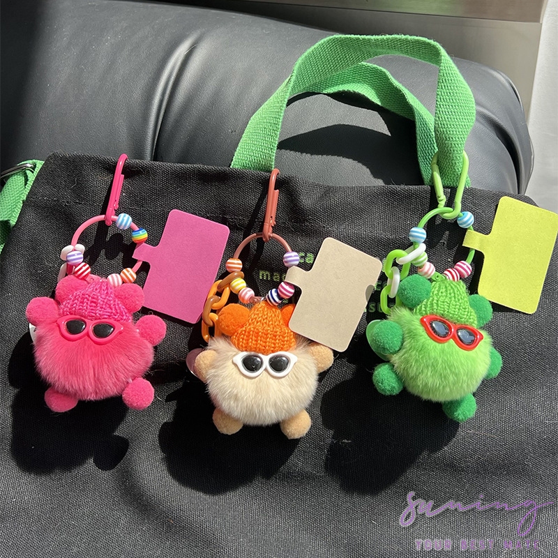 Jual Gantungan Hp Tas Boneka Aesthetic Korea Gantungan Kunci Coal Balls ...