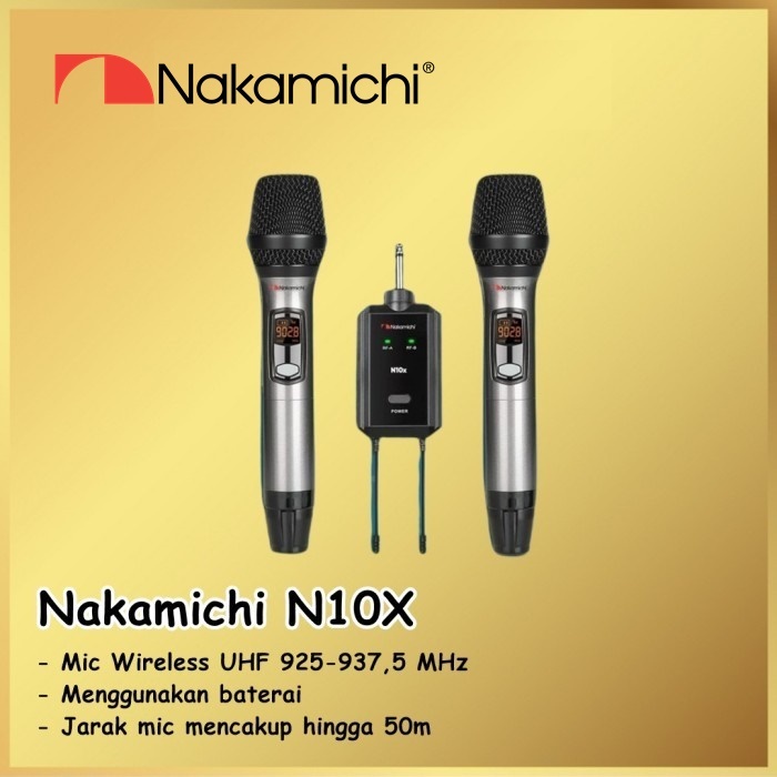 Jual Nakamichi N10X N20X Microphone Mic Wireless N10 N20 X N10X V2 | Shopee Indonesia