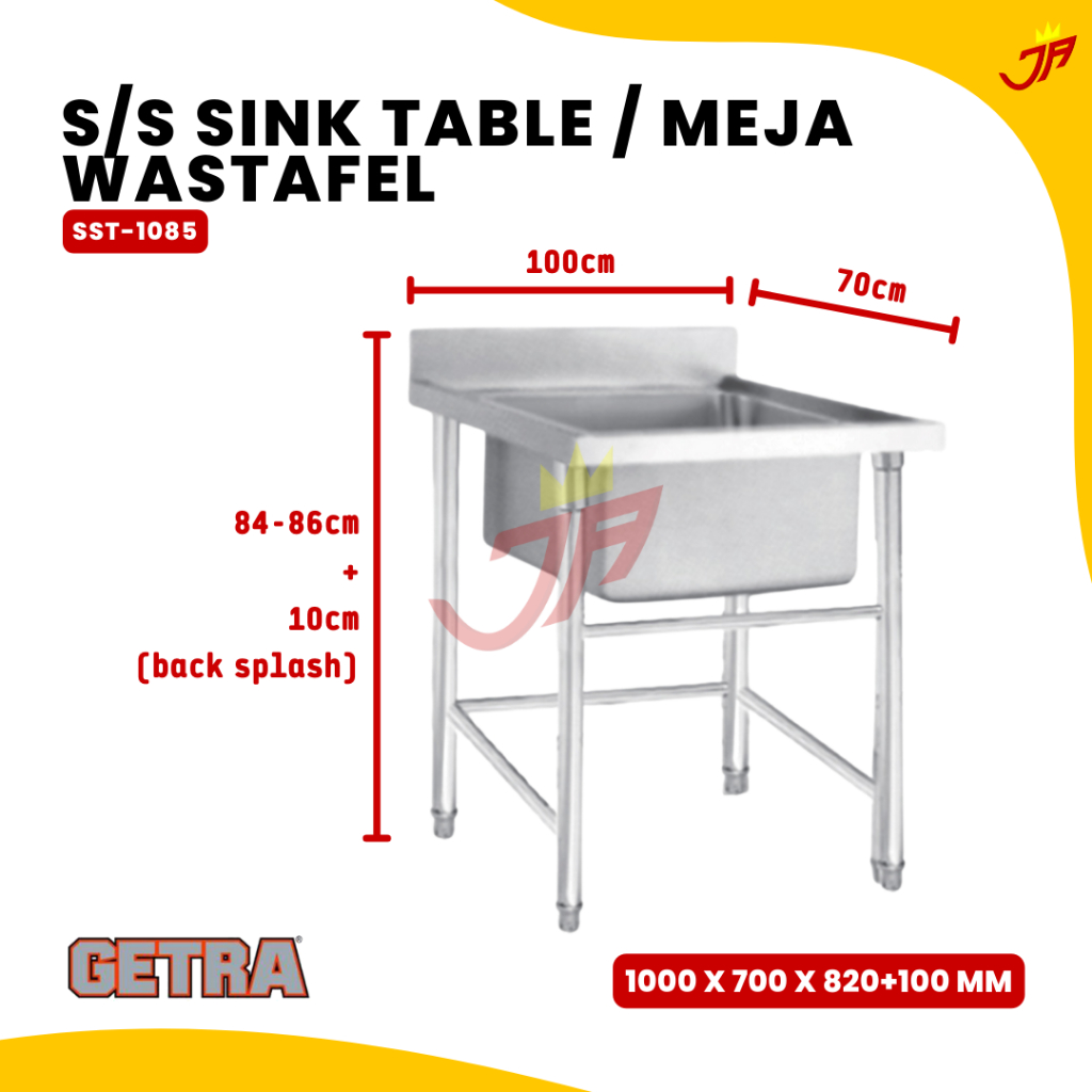 Jual GETRA S/S Sink Table SST-1085 / Meja Wastafel / SST1085 | Shopee ...