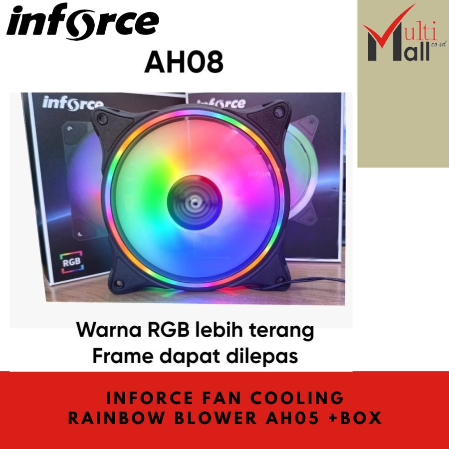 Jual ACCESSORIES INFORCE FAN COOLING RAINBOW BLOWER AH08 +BOX | Shopee ...