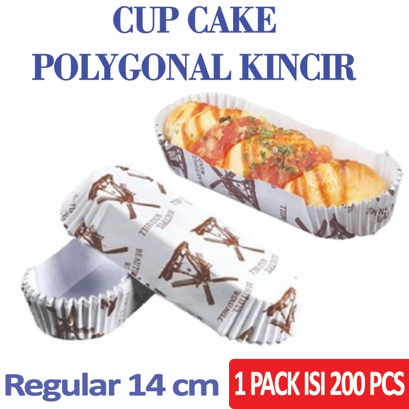 Jual CUP CAKE POLYGONAL KINCIR | Paper cup case roti OVAL model kincir ...