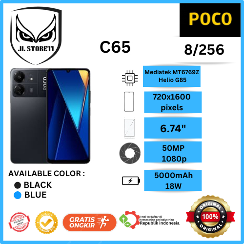Jual Xiaomi Poco C65 8/256 GB [NO REPACK] Garansi Resmi | Shopee Indonesia