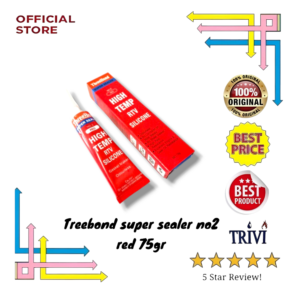 Jual Threebond super sealer No 2 red, three bond lem silicone rtv high ...