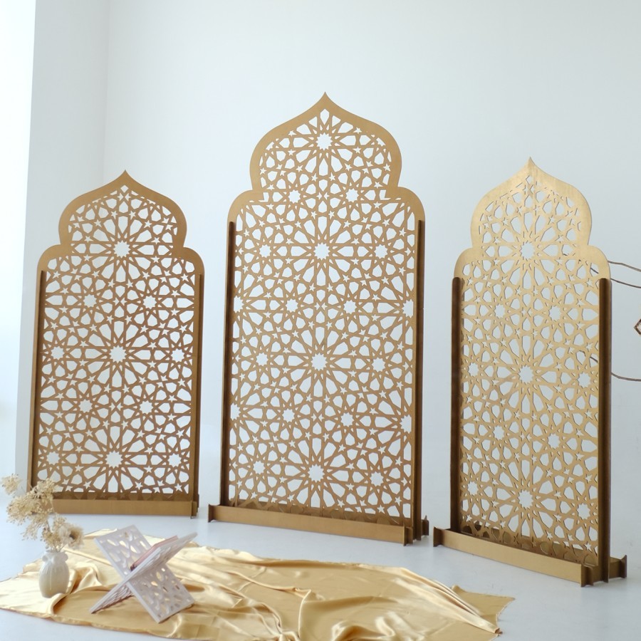 Jual Backdrop Ramadhan Morocco | Dekorasi Lebaran Islami | Shopee Indonesia
