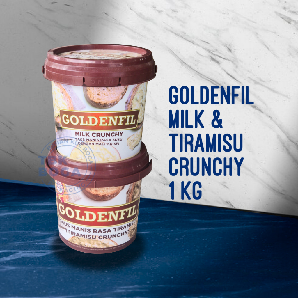 Jual Goldenfil Crunchy ( Milk, Tiramisu / 1 kg ) Selai Susu Malt Krispi ...