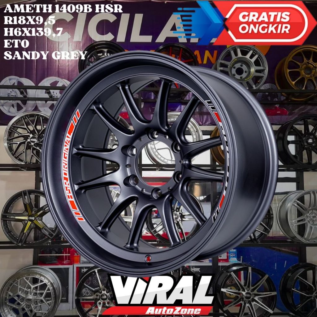Jual Velg Mobil Ring 18 HSR AMETH R18 COCOK UNTUK PAJERO FORTUNER HILUX ...
