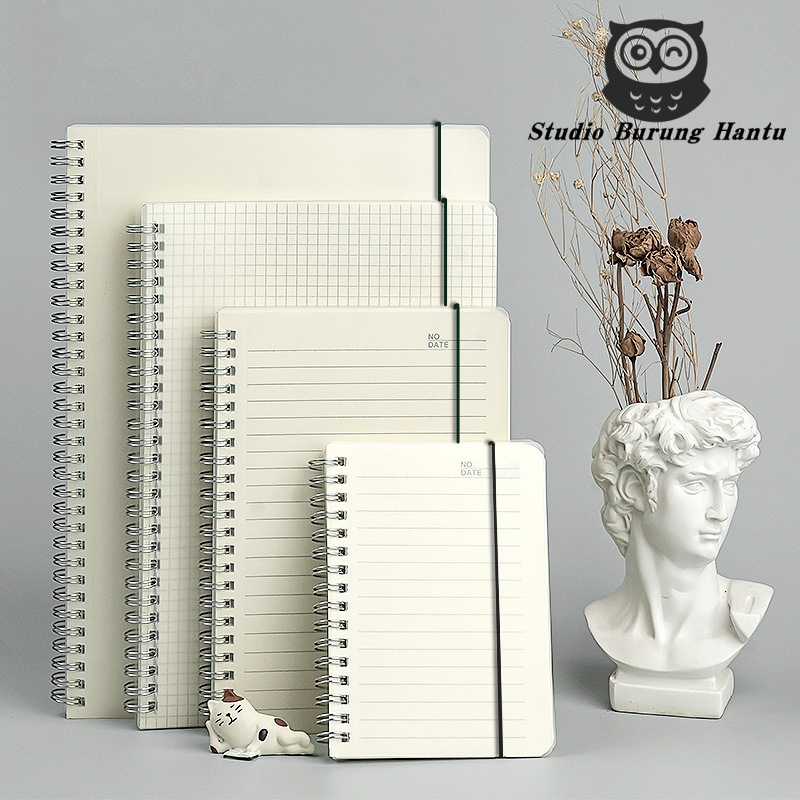 Jual Notebook Ring Spiral A4 B5 A5 A6 (80 Lembar) Line Blank Grid ...