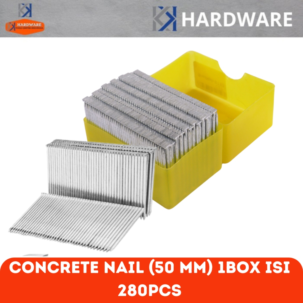 Jual Isi Paku Tembak Beton Tembok Concrete Nail (50 mm) Paku beton ST50 ...