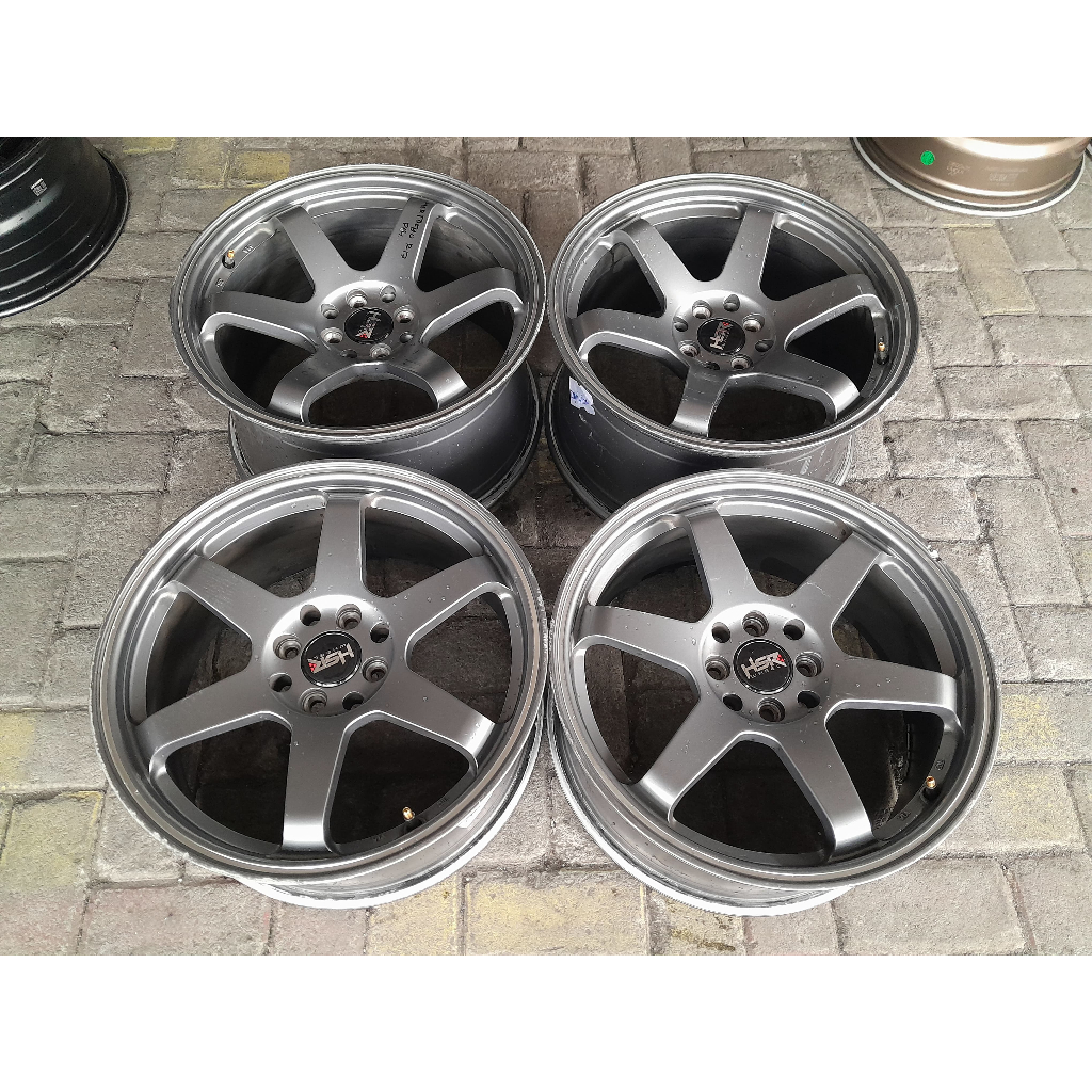 Jual Velg Mobil Racing Hsr Tokyo R17 Lebar 7.5 / 9.5 Baut 4X100/114.3 ...