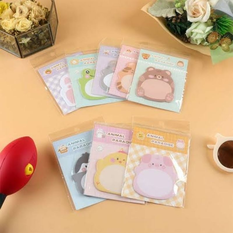Jual Sticky Notes Motif Hewan Tempelan Kertas Catatan Memo Note ...