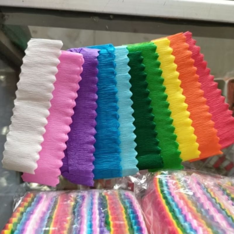 Jual Kertas Krep Warna Warni Kertas Hias Dekorasi/Crepe Paper | Shopee ...