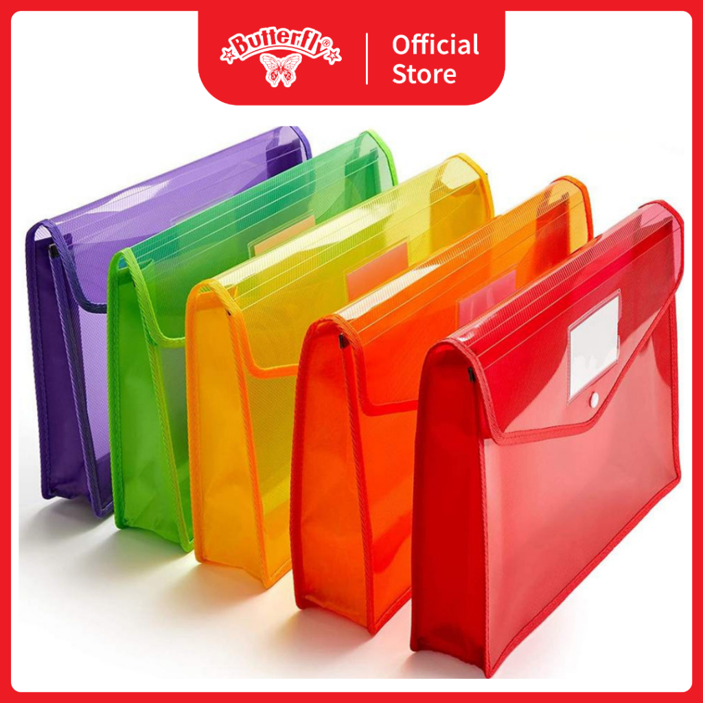 Jual Butterfly Dokument Folder Bag Expadable + Kancing - Tas Map ...