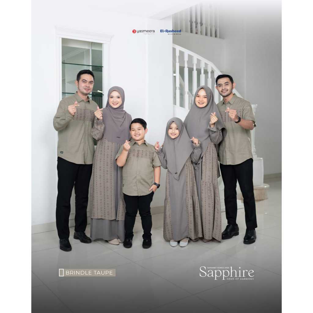 Jual YASMEERA Sarimbit 2025 Sapphire Series Warna Brindle Taupe ...