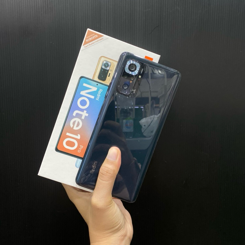 Jual Redmi Note 10 Pro 8/128gb second bekas pakai normal fullset ori ...