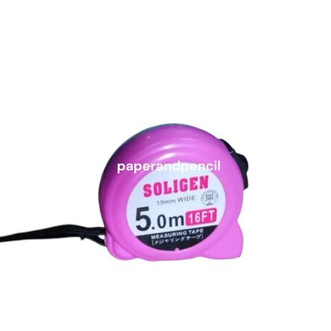 Jual Meteran Bangunan Roll SOLIGEN 5 METER / Alat Ukur Rol Measuring ...