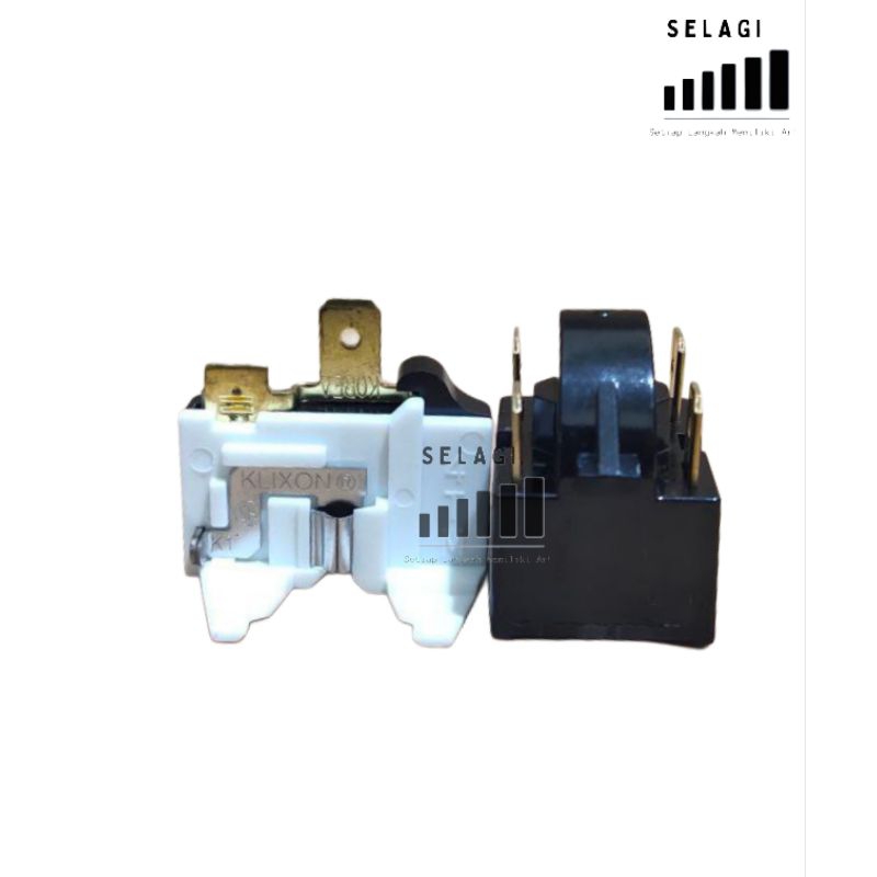 Jual PTC RELAY OVERLOAD KULKAS MODENA PINTU 1 2 3 4 UKURAN 1/3PK 1/4PK ...