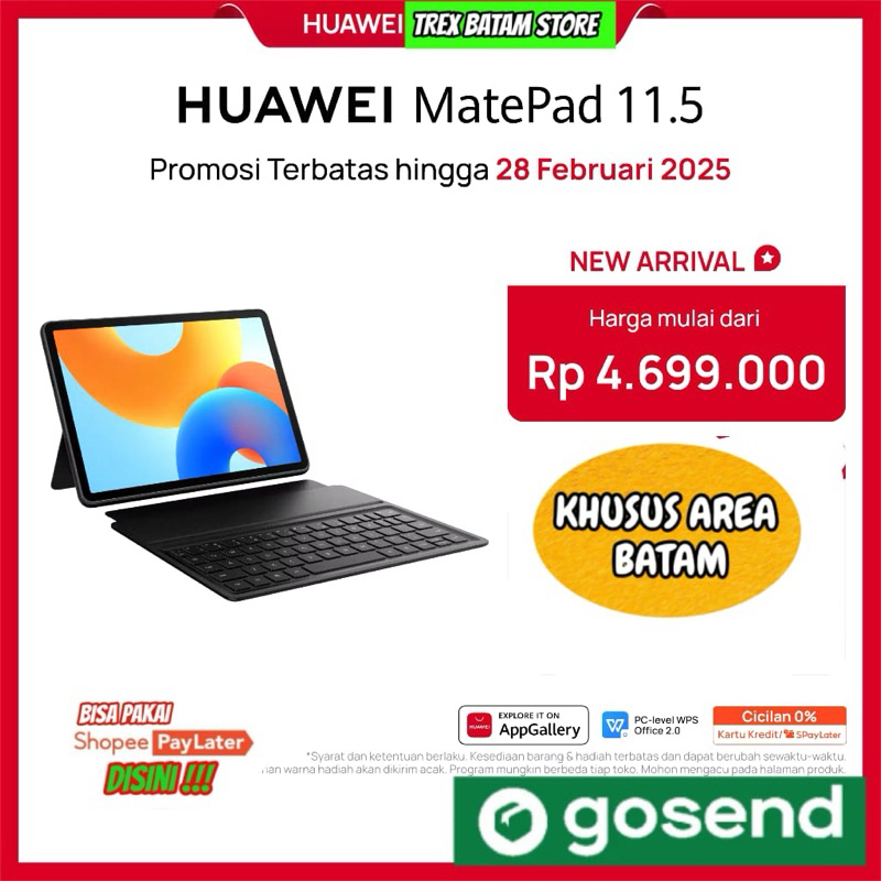 Jual HUAWEI MATEPAD 11.5 NEW GARANSI RESMI [ BATAM ] | Shopee Indonesia