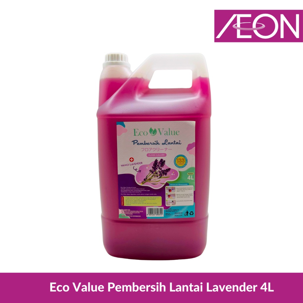 Jual Eco Value Pembersih Lantai Lavender 4L | Shopee Indonesia